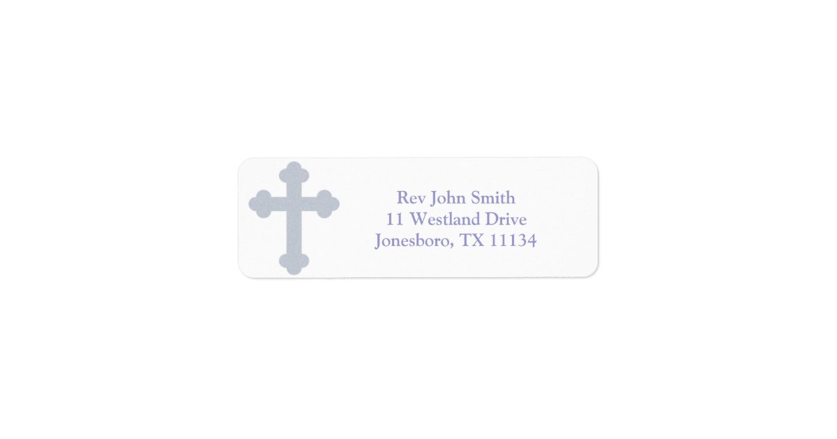 Inspirational Cross Pastor Labels | Zazzle
