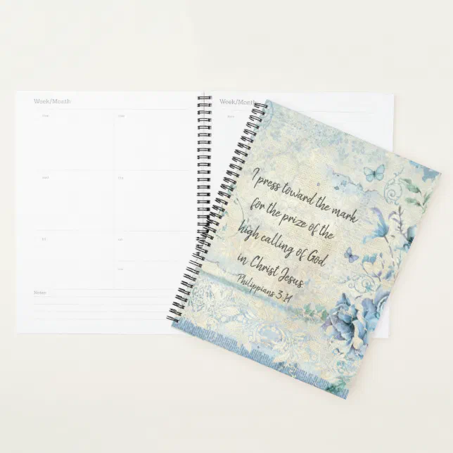 Inspirational Encouraging Scripture Planner | Zazzle