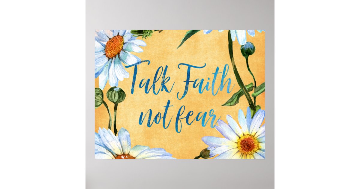 Inspirational Faith Quote Poster | Zazzle