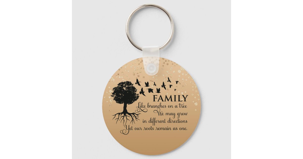 Inspirational Family Quote Keychain | Zazzle