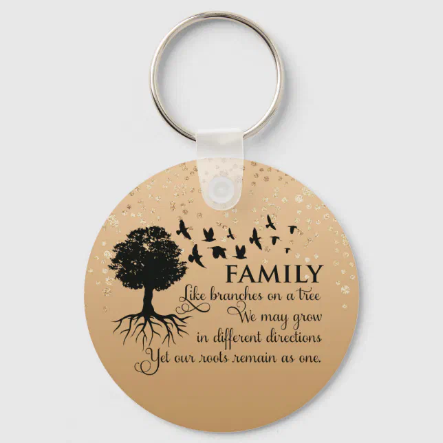 Inspirational Family Quote Keychain | Zazzle