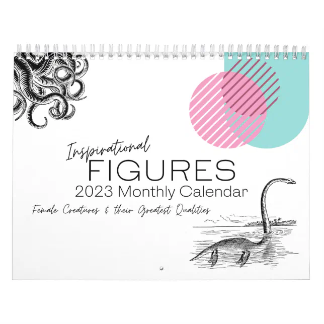 Inspirational Figures 2023 Monthly Wall Calendar | Zazzle