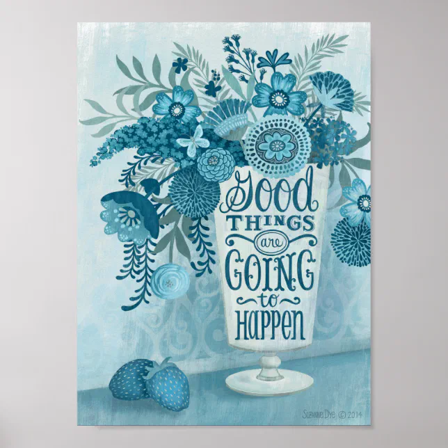 Inspirational Floral Poster | Zazzle