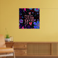 Inspirational Focus on the Good Purple Classroom Poster | Zazzle