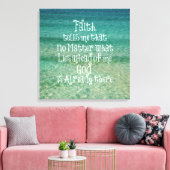 Inspirational God is Already There Christian Quote Canvas Print | Zazzle