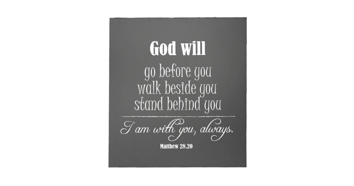 Inspirational God Will Quote with Bible Verse Notepad | Zazzle