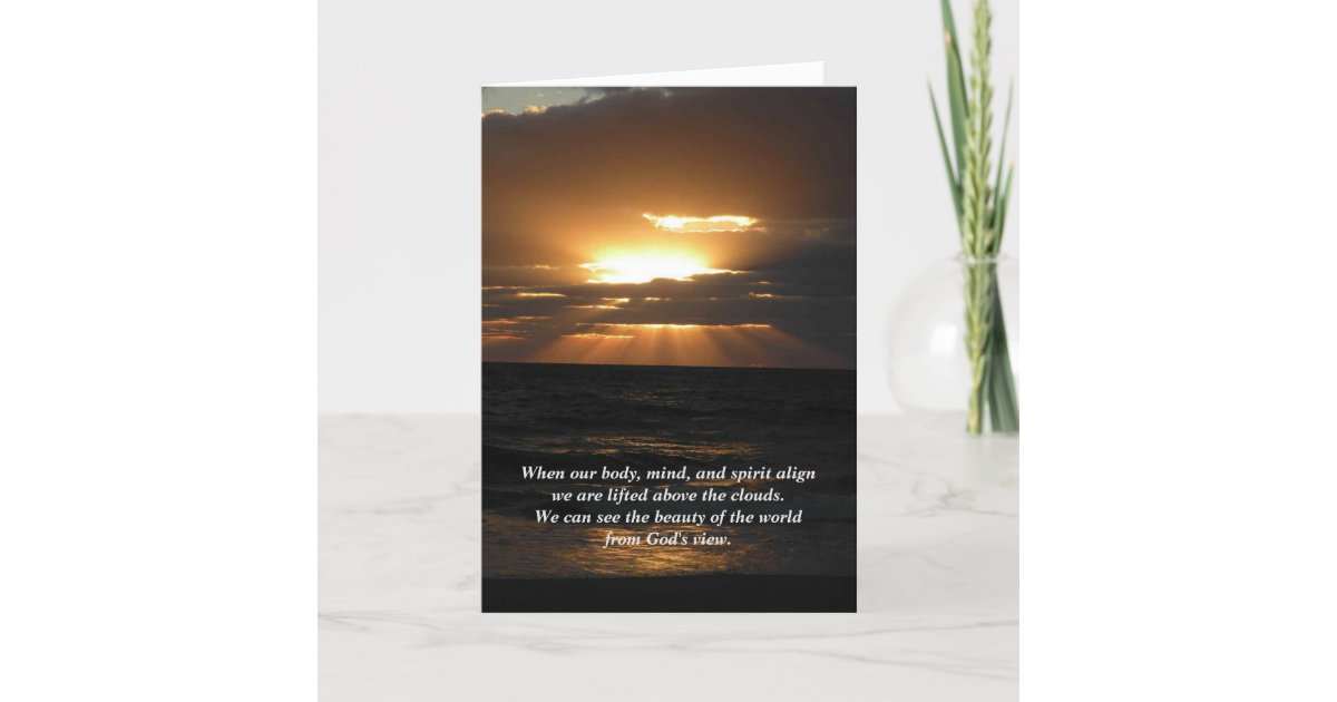 Inspirational God's View Card | Zazzle