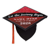 Inspirational Graduation Journey Glitter Sparkles Graduation Cap Topper ...
