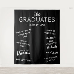 Inspirational Graduation Party Photo Backdrop | Zazzle
