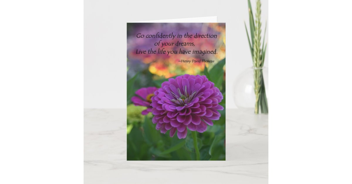 Inspirational greeting card confidence quote gifts | Zazzle