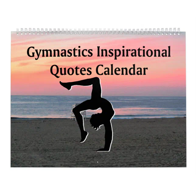 INSPIRATIONAL GYMNASTICS CALENDAR | Zazzle