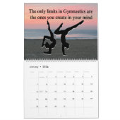 INSPIRATIONAL GYMNASTICS CALENDAR | Zazzle