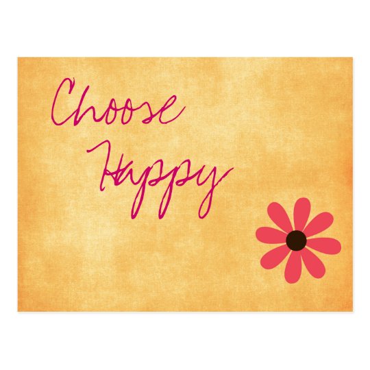 Inspirational Happy Message Postcard | Zazzle.com