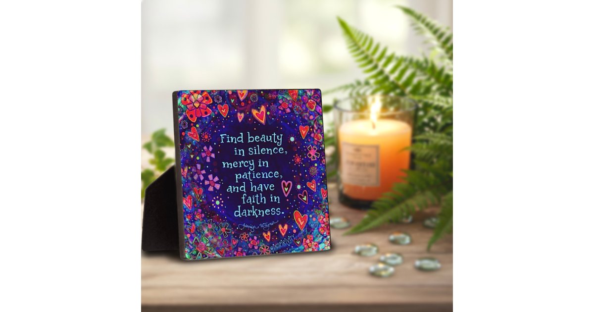 Inspirational Have Faith Quote Inspirivity Plaque | Zazzle