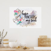 Inspirational hope word art poster | Zazzle