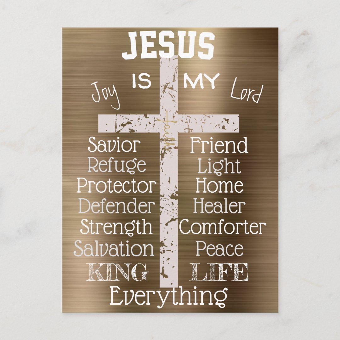 Inspirational Jesus is my Everything -Christian Postcard | Zazzle