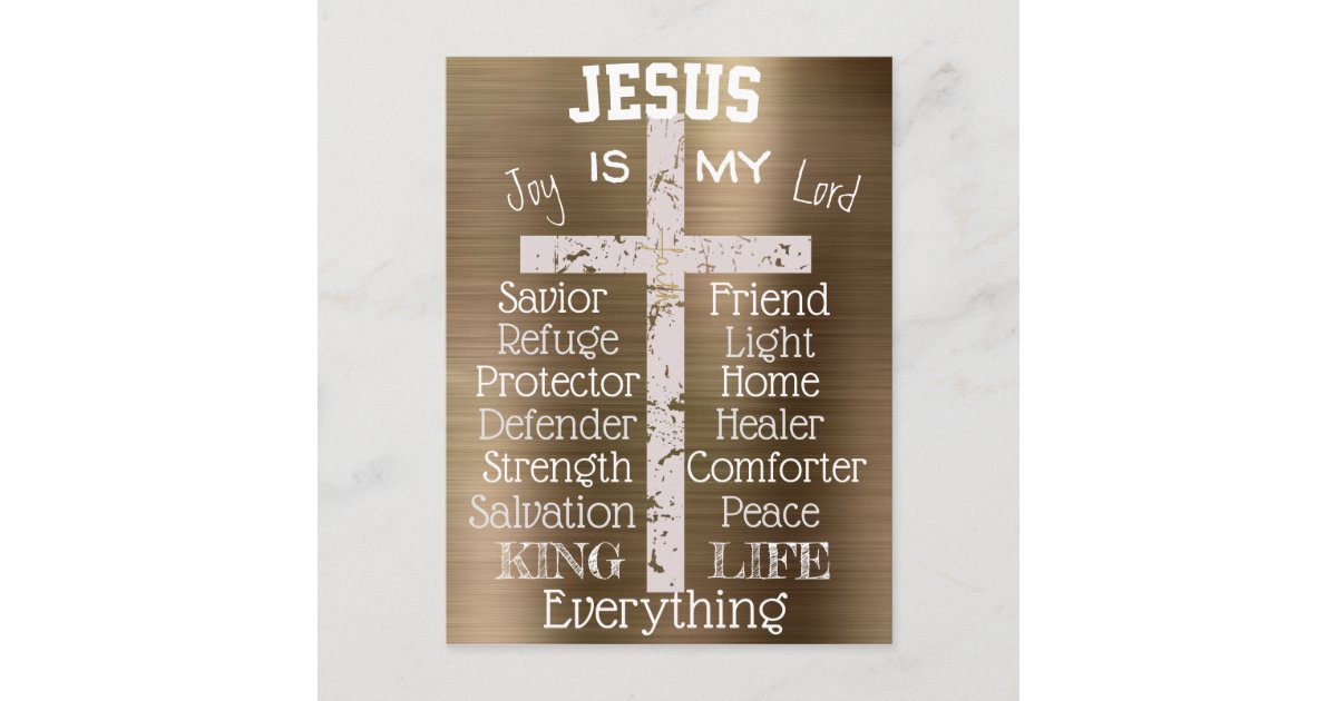 Inspirational Jesus is my Everything -Christian Postcard | Zazzle