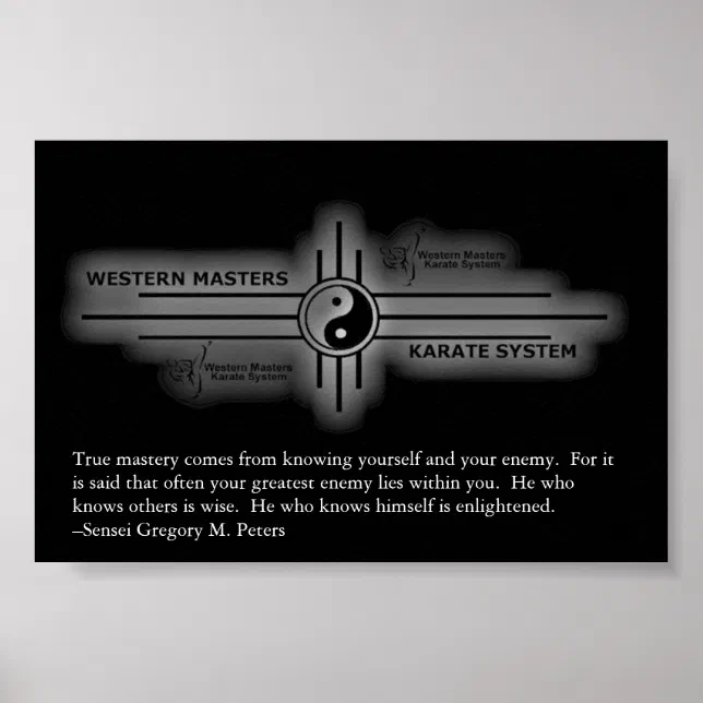 Inspirational Karate Poster | Zazzle