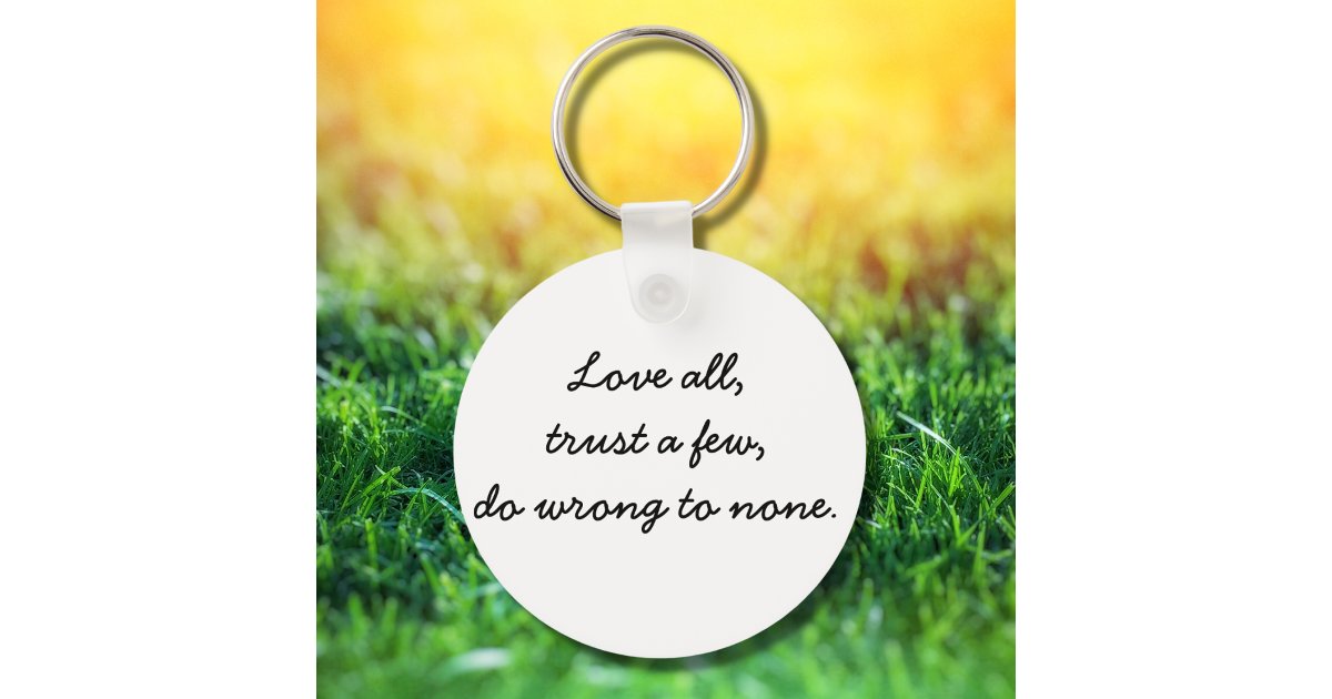 Inspirational keychains love quotes peace gifts | Zazzle