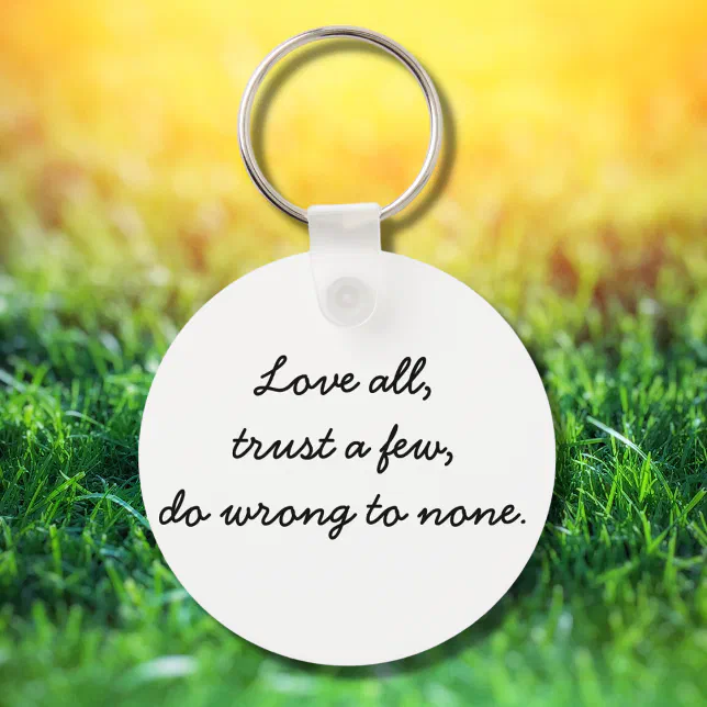 Inspirational keychains love quotes peace gifts | Zazzle