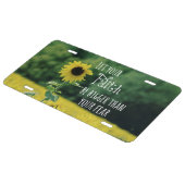 Inspirational: Let Your Faith Be Bigger Than Fear License Plate | Zazzle