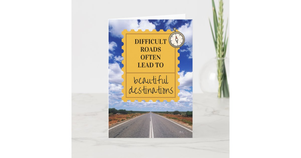 Inspirational Life Motto Card | Zazzle