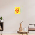 Inspirational Life Quote Hand Lettering Poster | Zazzle