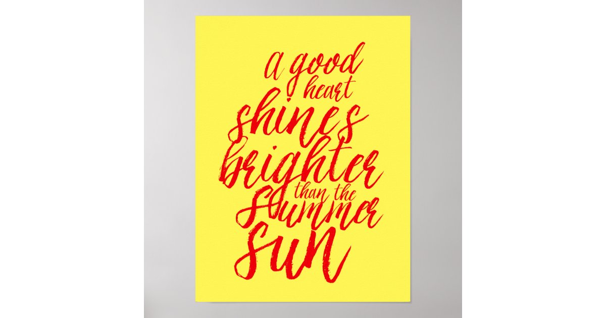 Inspirational Life Quote Hand Lettering Poster | Zazzle