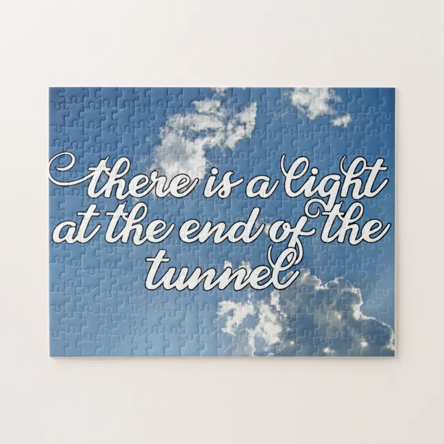 Inspirational Light at the End of the Tunnel Jigsaw Puzzle | Zazzle