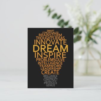 Inspirational Light Bulb custom postcard | Zazzle