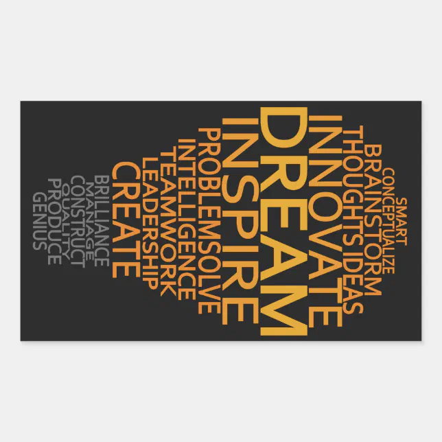 Inspirational Light Bulb custom stickers | Zazzle