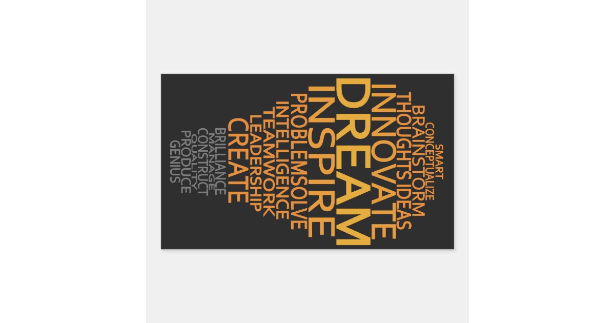 Inspirational Light Bulb custom stickers | Zazzle