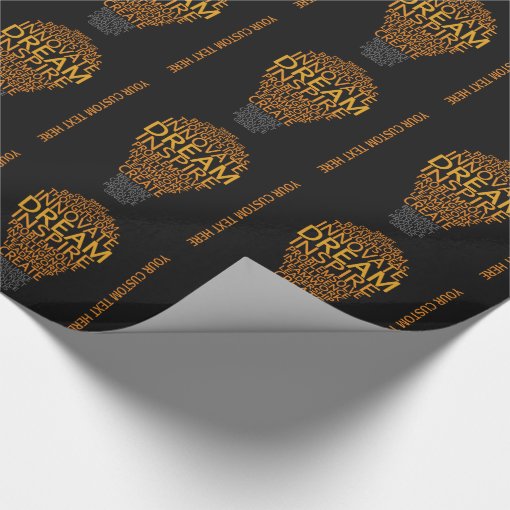 Inspirational Light Bulb custom wrapping paper | Zazzle