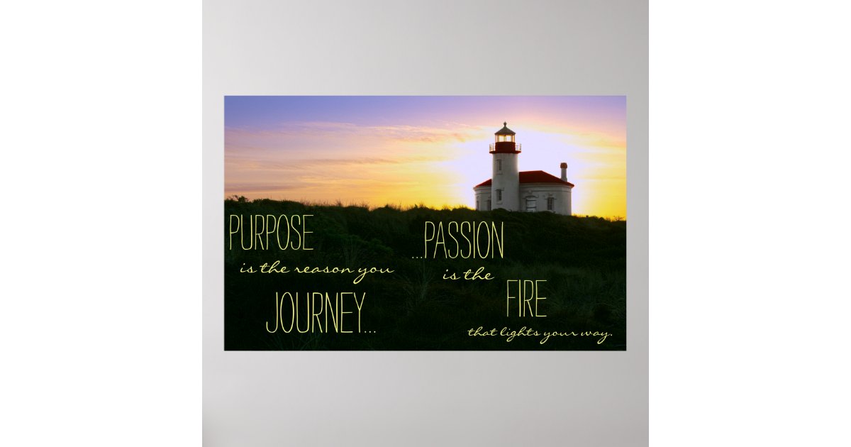 Inspirational Lighthouse Quote Poster | Zazzle