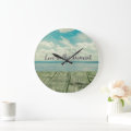Inspirational Live in the Moment Quote Large Clock | Zazzle