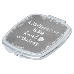 Inspirational Mom Quote Compact Mirror | Zazzle