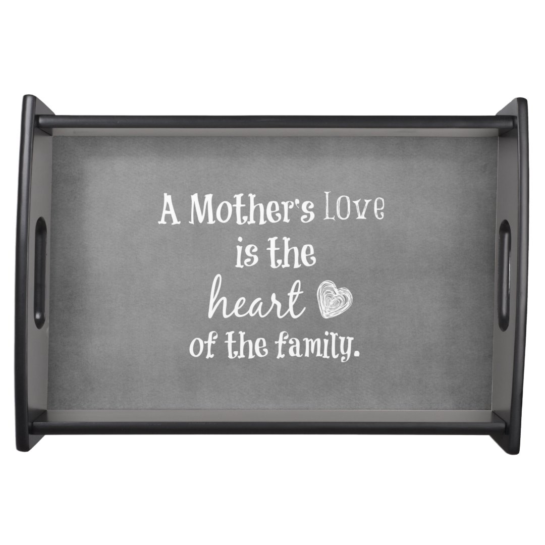 Inspirational Mom Quote Serving Tray | Zazzle