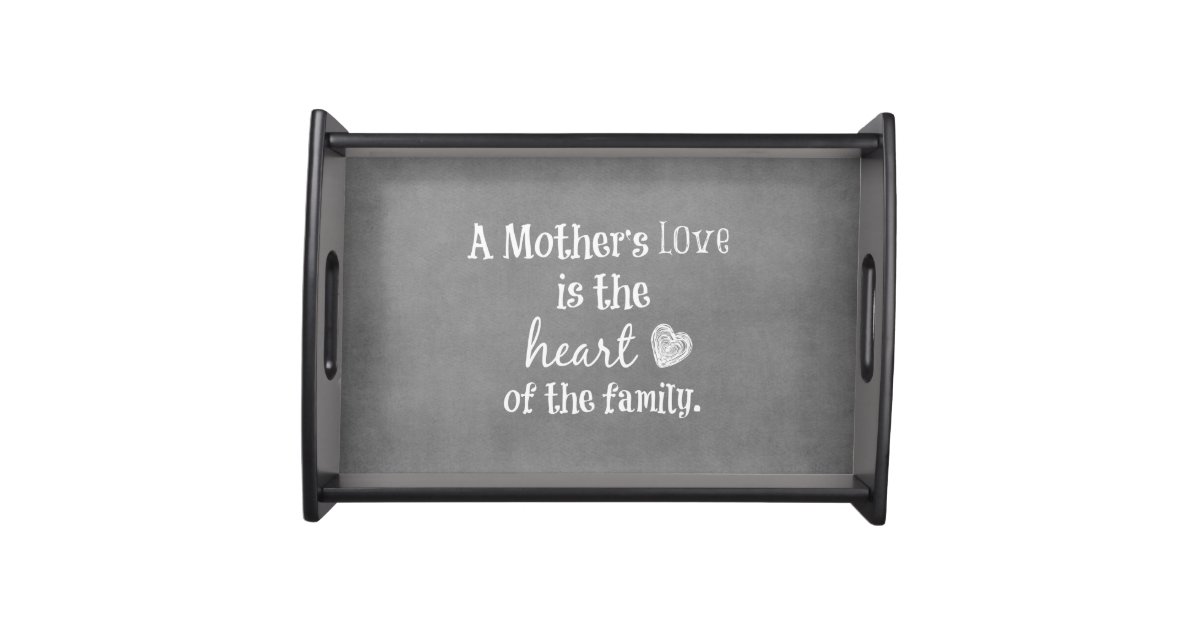 Inspirational Mom Quote Serving Tray | Zazzle