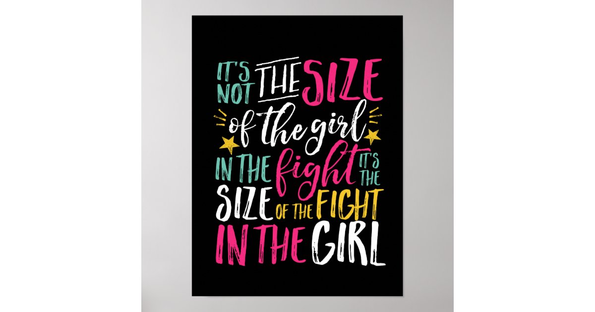 Inspirational Motivation Quote Strong Woman Girl Poster | Zazzle