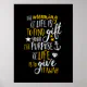 Inspirational Motivation Quote The Meaning Of Life Poster | Zazzle