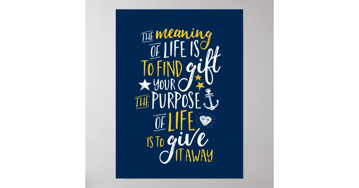 Inspirational Motivational Poster Life Quotes | Zazzle