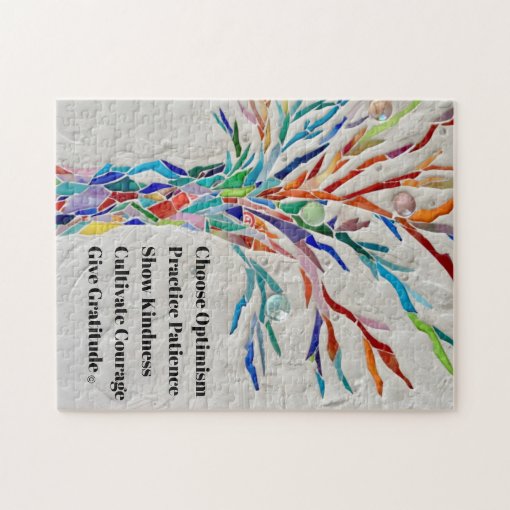 Inspirational Motivational Quote Tree Jigsaw Puzzle | Zazzle