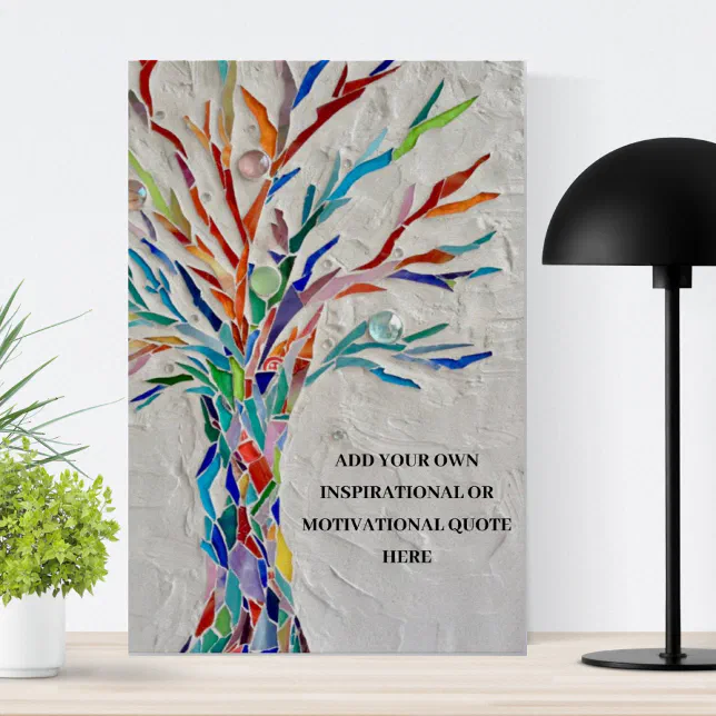 Inspirational Motivational Quote Tree Poster | Zazzle