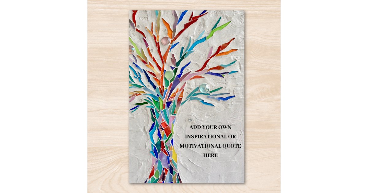 Inspirational Motivational Quote Tree Poster | Zazzle