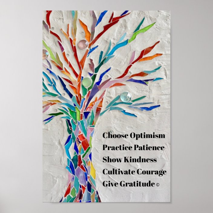 Inspirational Motivational Quote Tree Poster | Zazzle.com