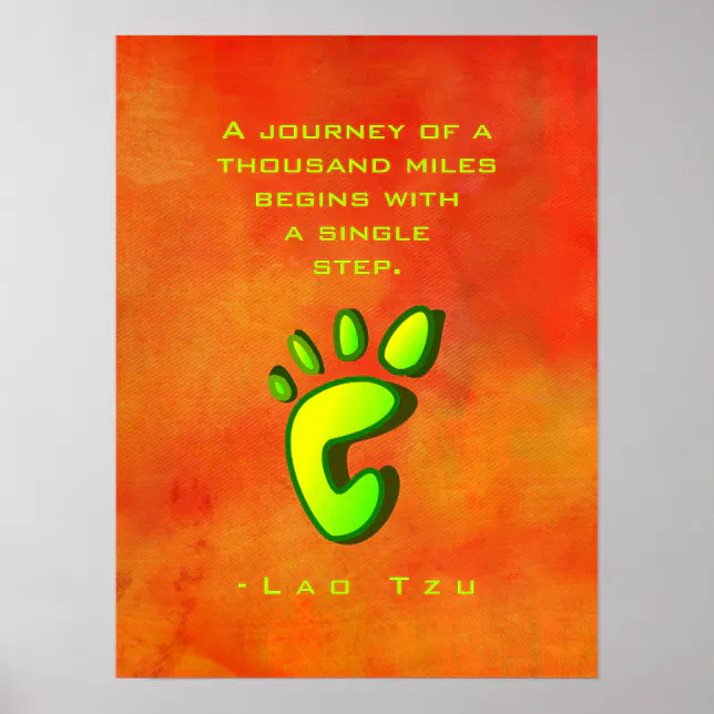 Inspirational Motivational Wisdom by Lao Tzu Poster | Zazzle