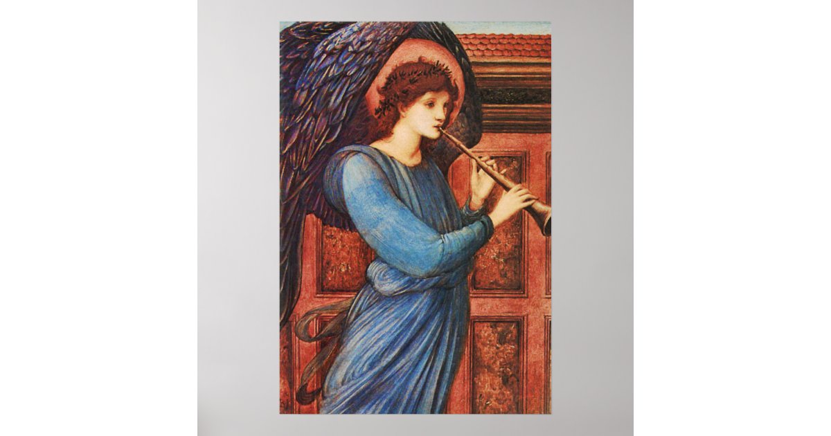 Inspirational Musical Angel Fine Art Poster | Zazzle