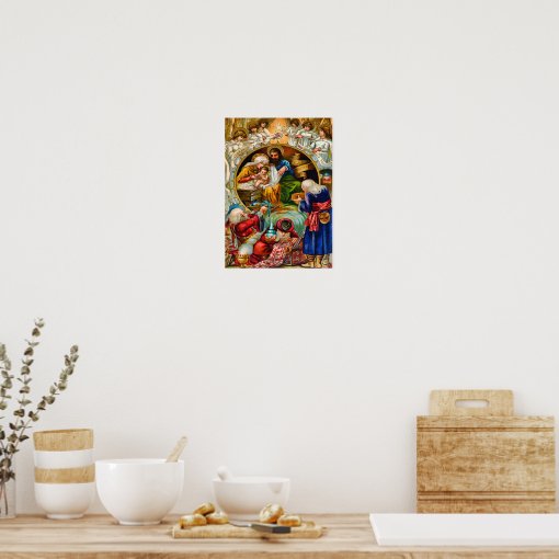 Inspirational Nativity Scene Poster | Zazzle