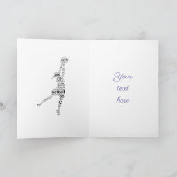 Inspirational Netball Birthday Card | Zazzle
