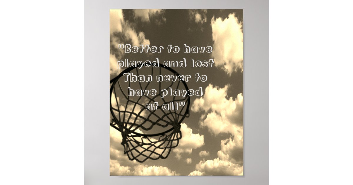 Inspirational Netball Picture Quote Poster | Zazzle